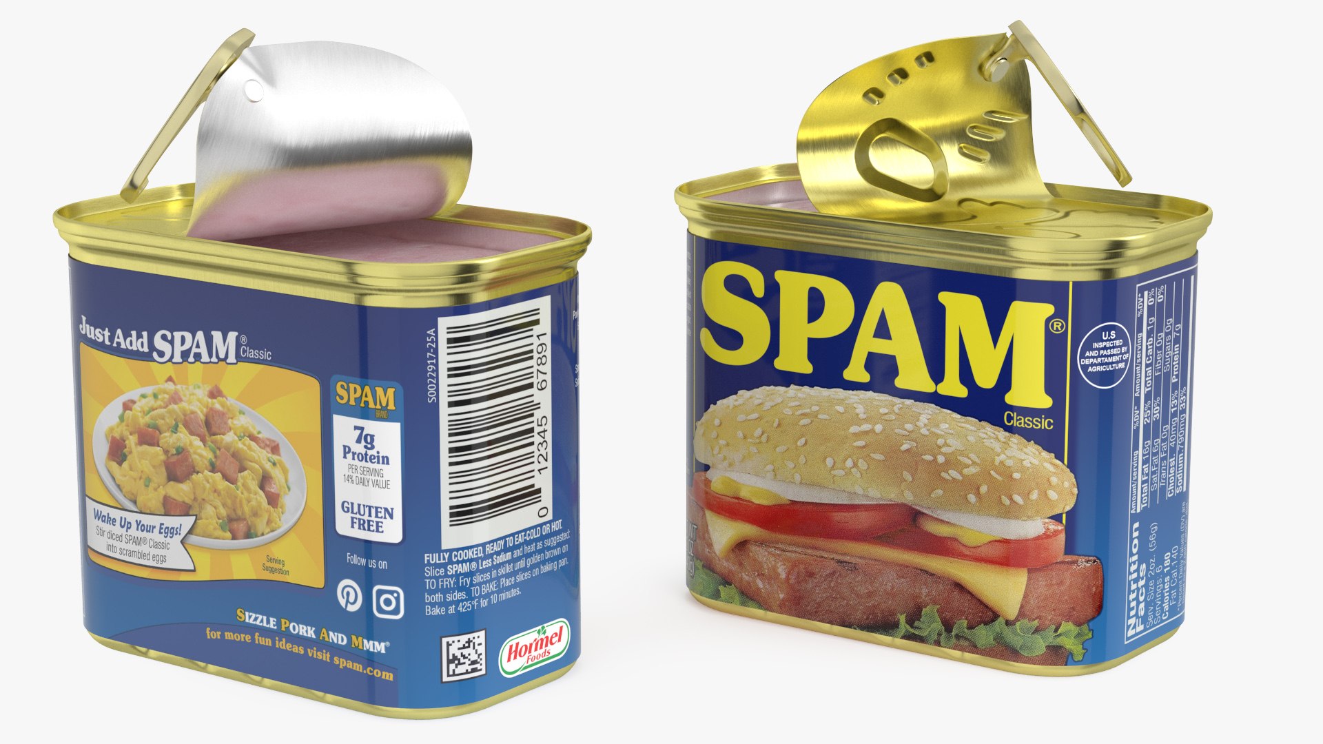 3D Spam Canned Food Opened - TurboSquid 2193882