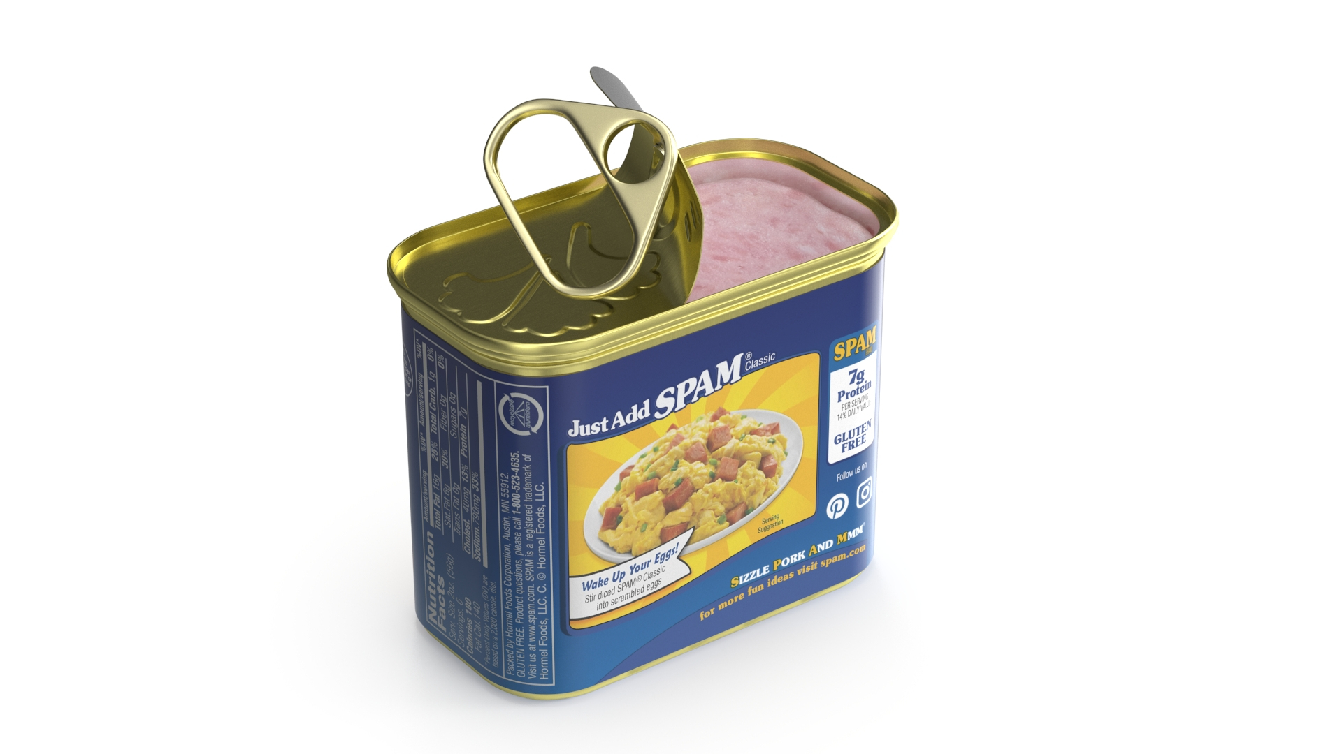 3D Spam Canned Food Opened - TurboSquid 2193882