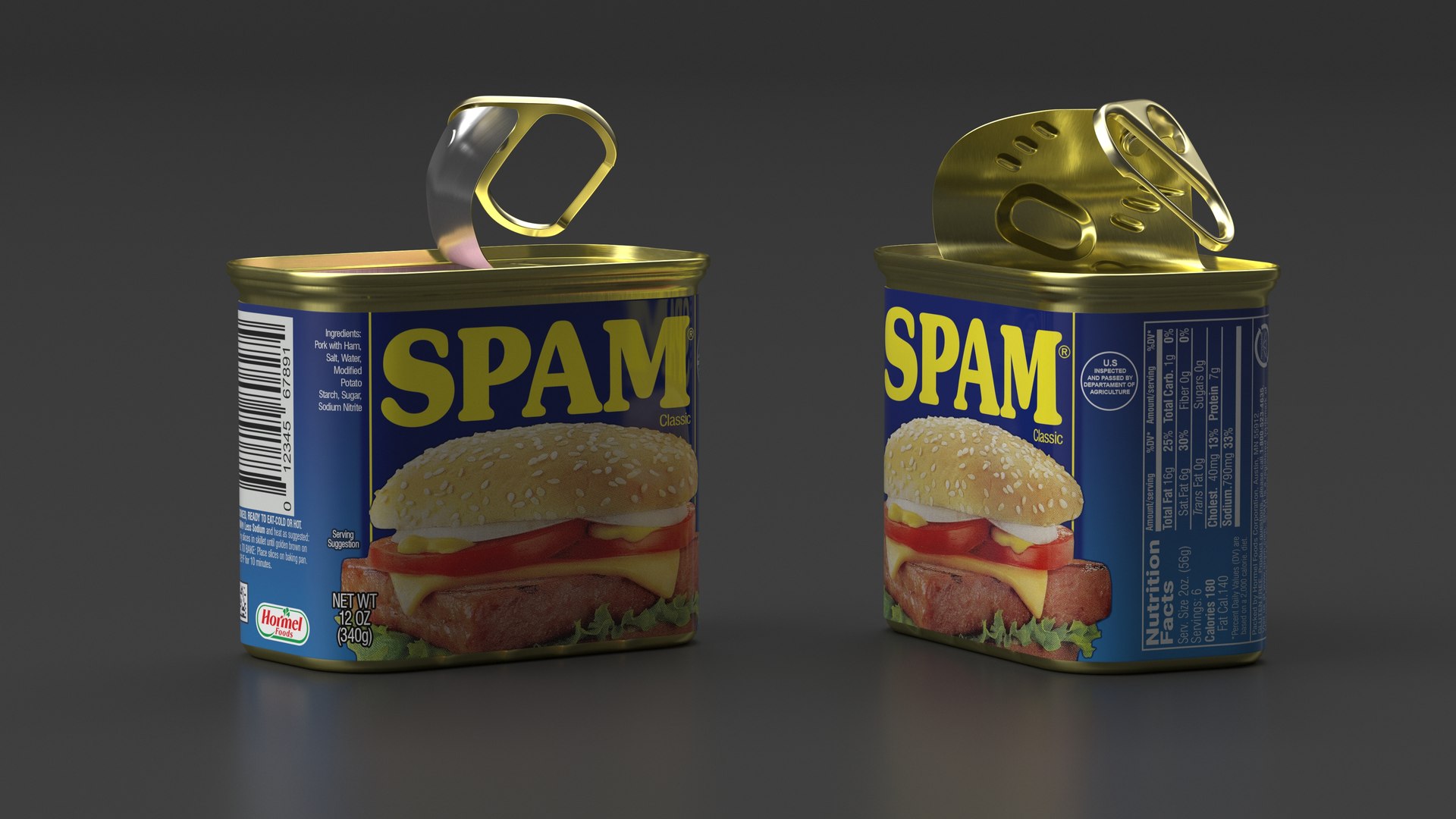 3D Spam Canned Food Opened - TurboSquid 2193882