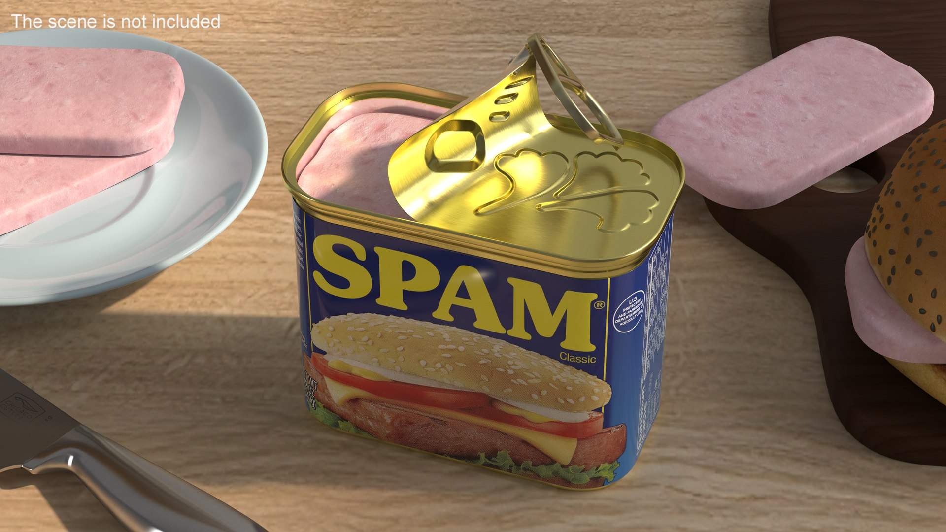 3D Spam Canned Food Opened - TurboSquid 2193882