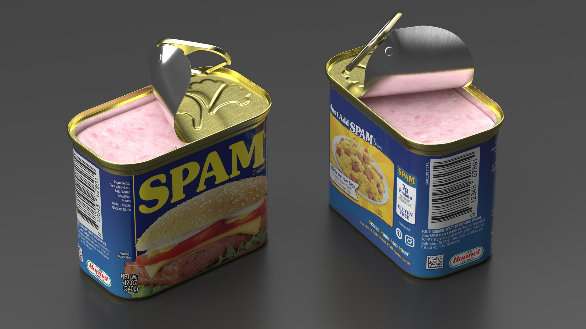 3D Spam Canned Food Opened - TurboSquid 2193882