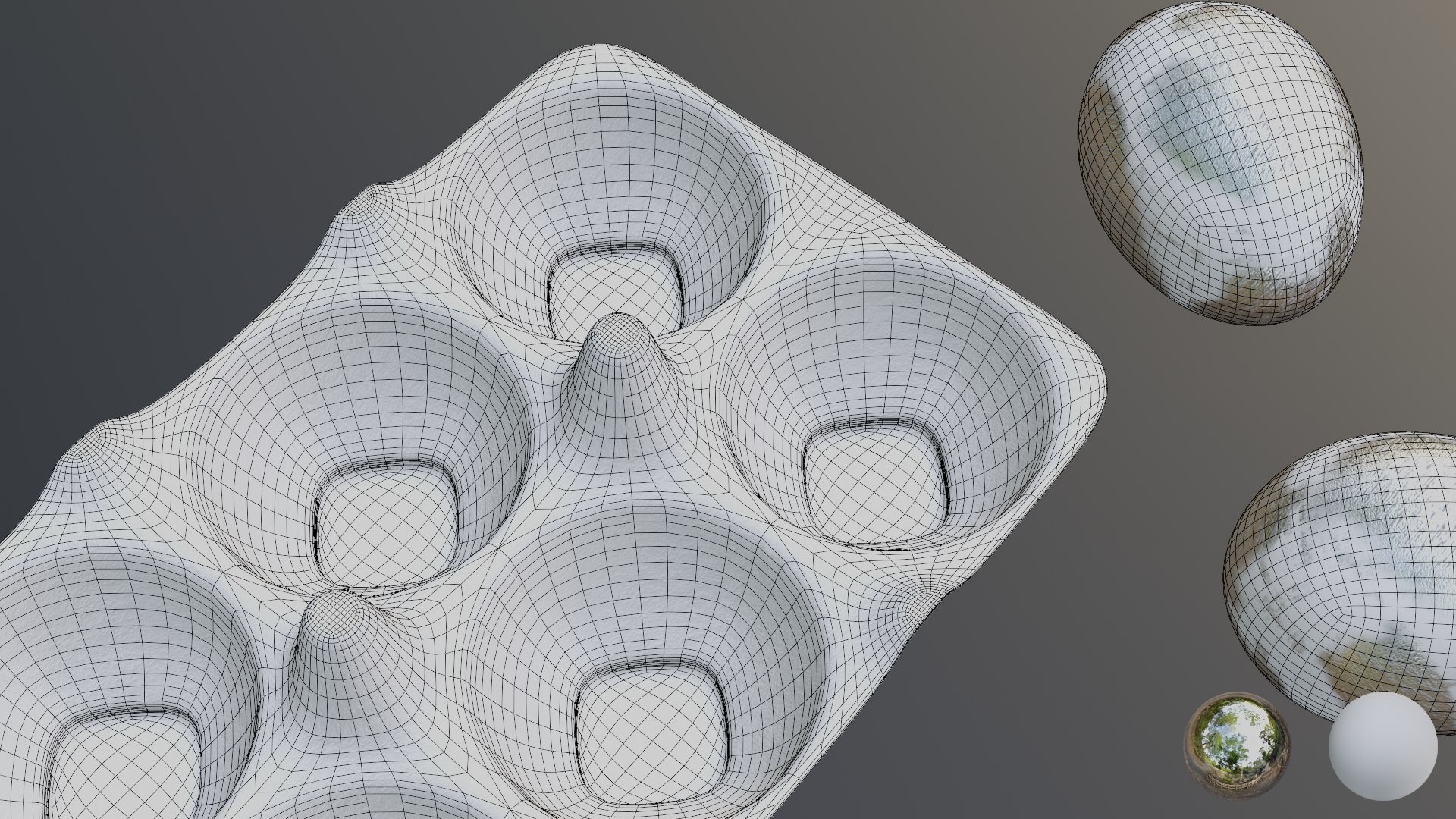 Golden Easter Eggs In Tray 3D Model - TurboSquid 2035472