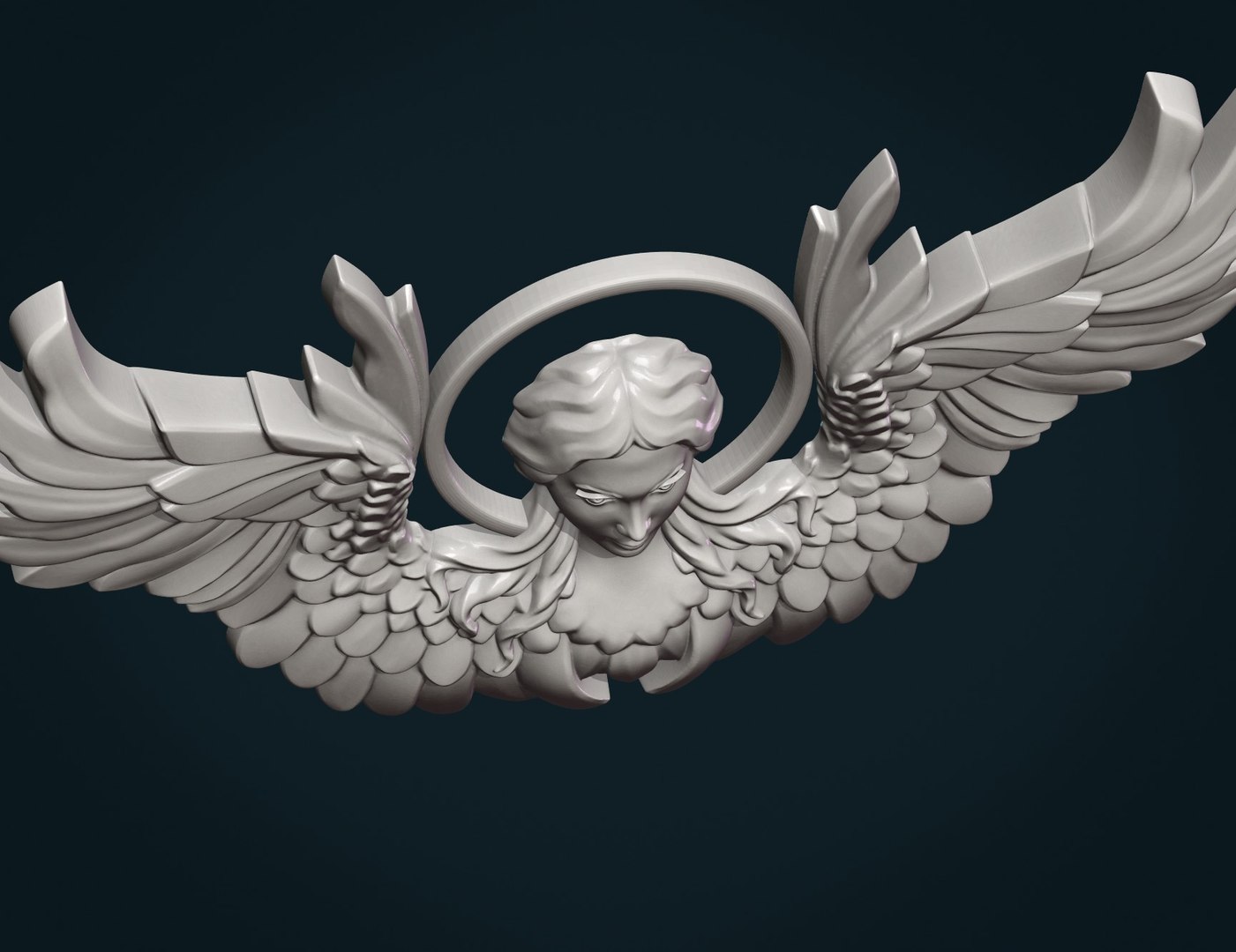 3D Angel Relief Model - TurboSquid 1484078