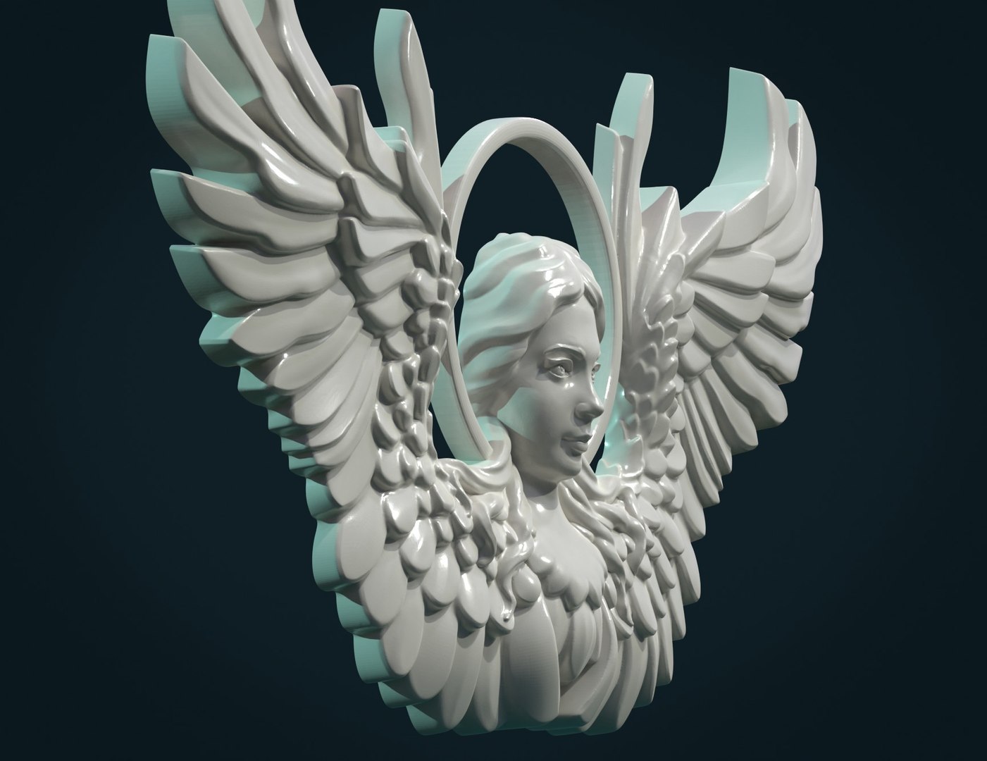 3D Angel Relief Model - TurboSquid 1484078