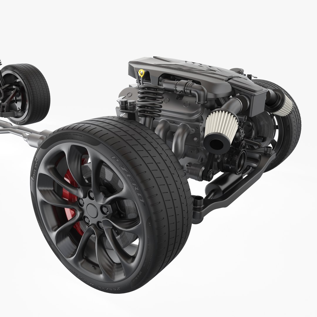 3D Lexus Lc 500 Suspension - TurboSquid 1393075