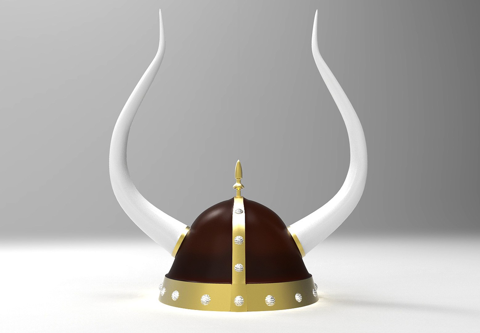 viking horned helmet 3d model
