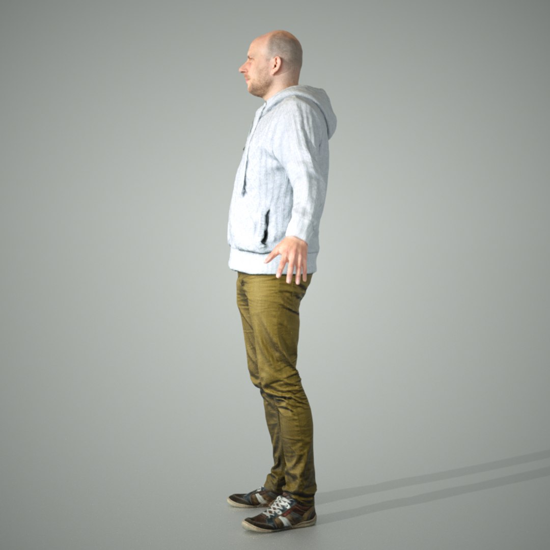 Man Standard Pose 3d Obj