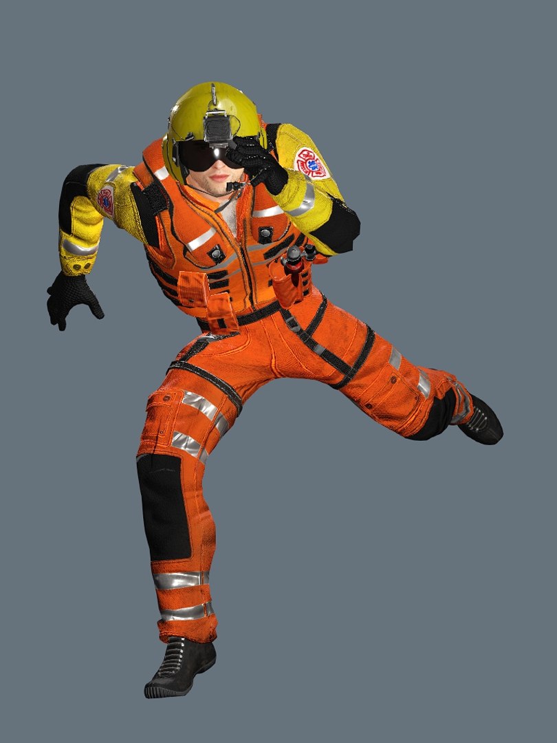 3D Realistic Rigged Helicopter Pilot Man Character 3D Model ...