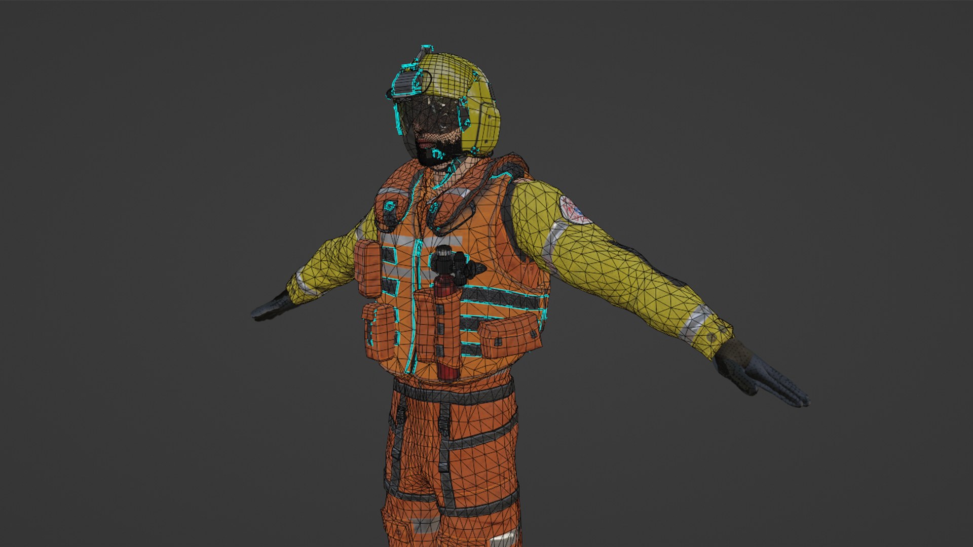 3D Realistic Rigged Helicopter Pilot Man Character 3D Model ...