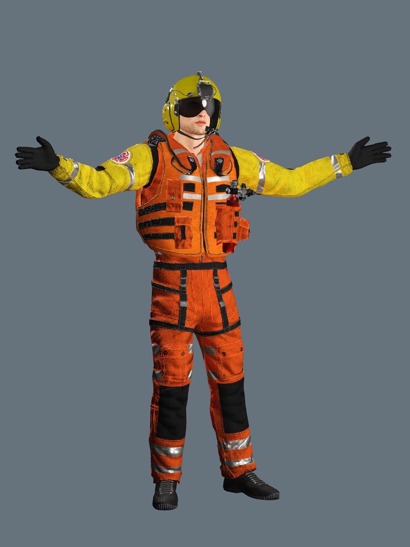 3D Realistic Rigged Helicopter Pilot Man Character 3D Model ...