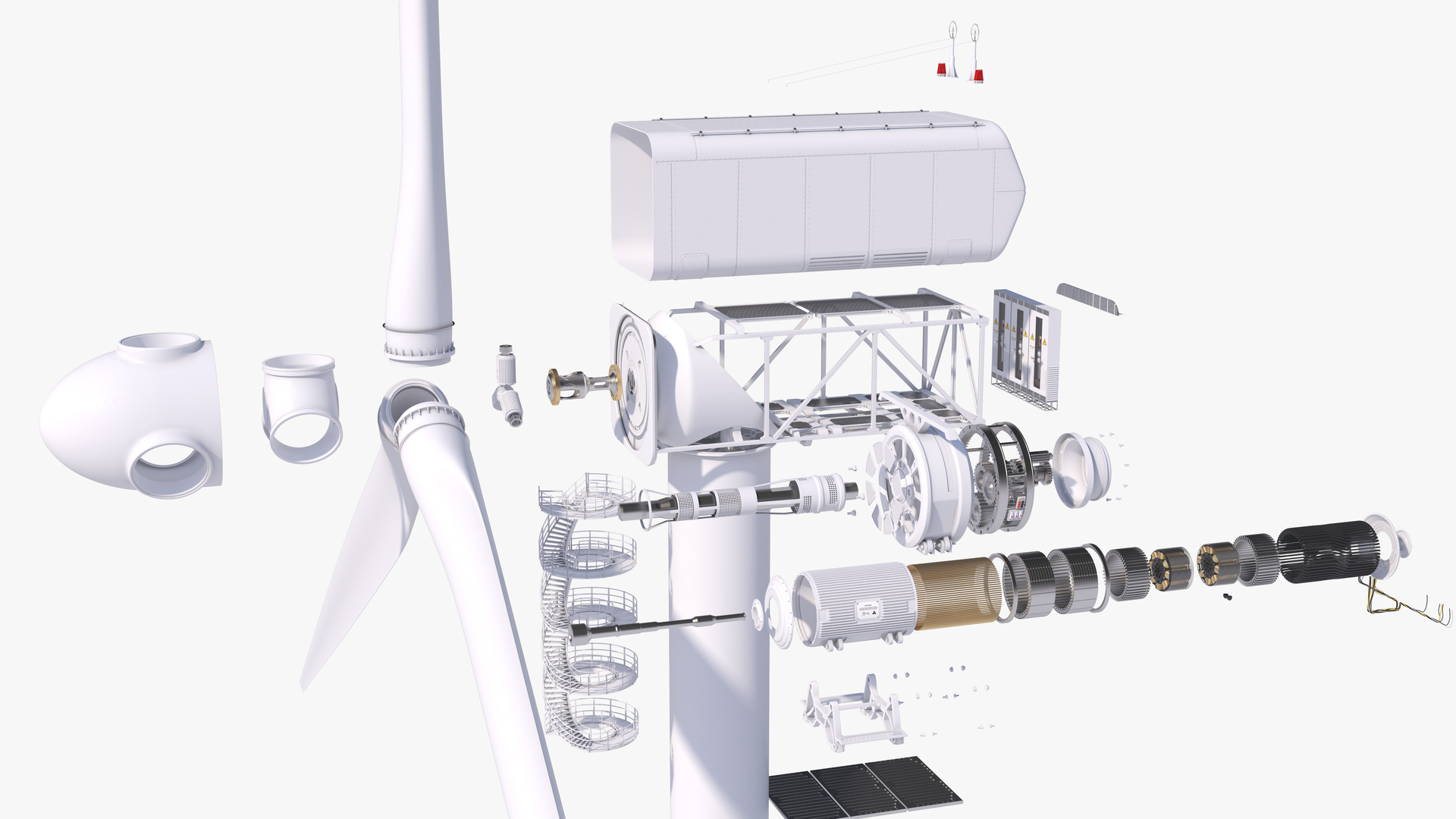 Wind turbine 3D model - TurboSquid 1241219