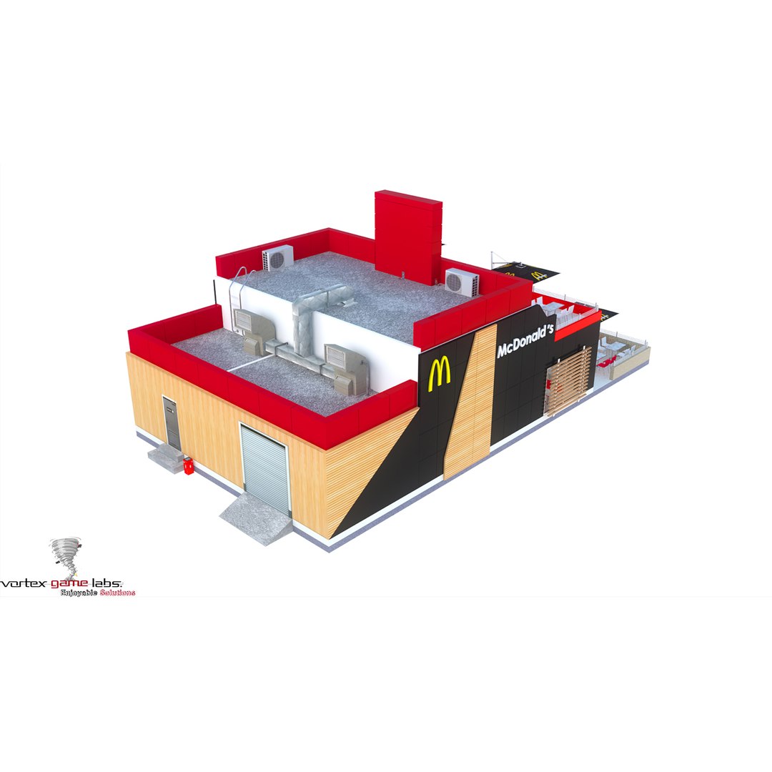 Mc Donalds Restaurant Mcdonalds 3d Model