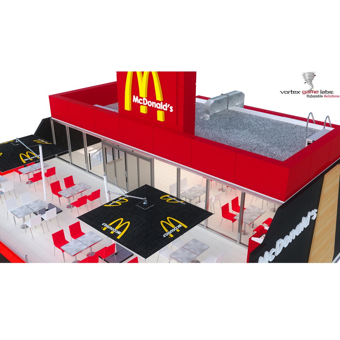 Mc Donalds Restaurant Mcdonalds 3d Model