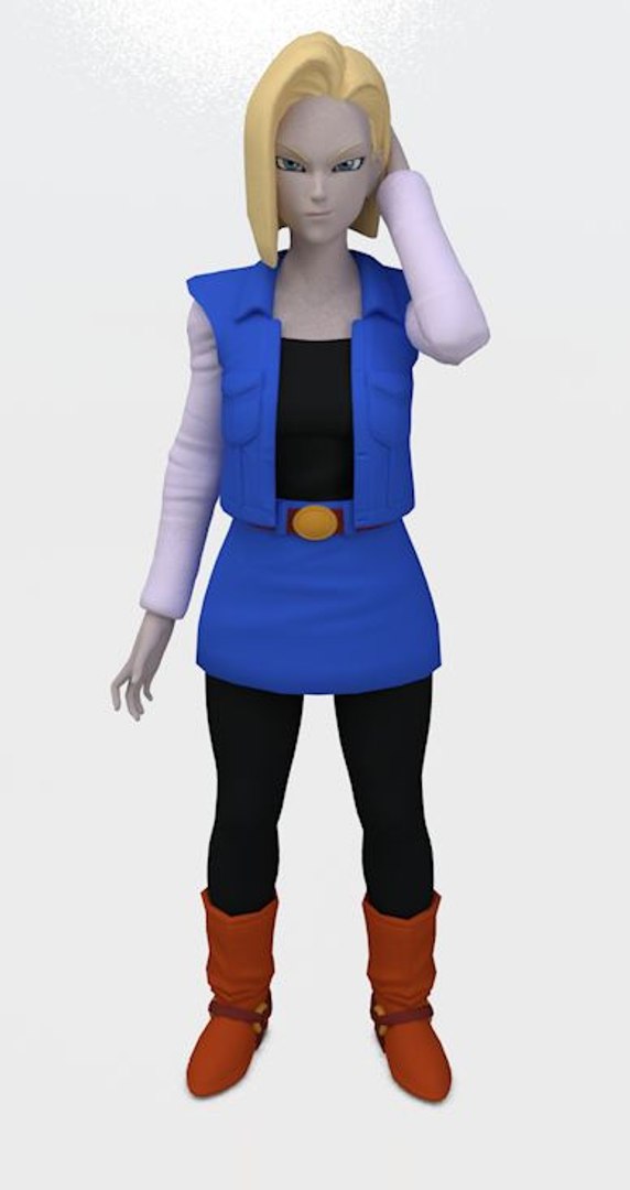 Rigged Android 18 3D - TurboSquid 1152908