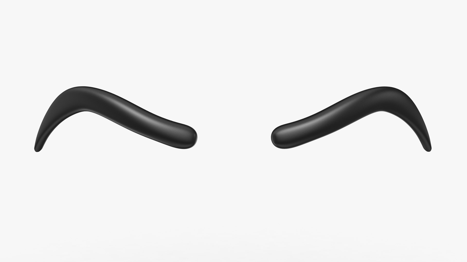 Cartoon Eyebrows 02 3D Model - TurboSquid 2082865