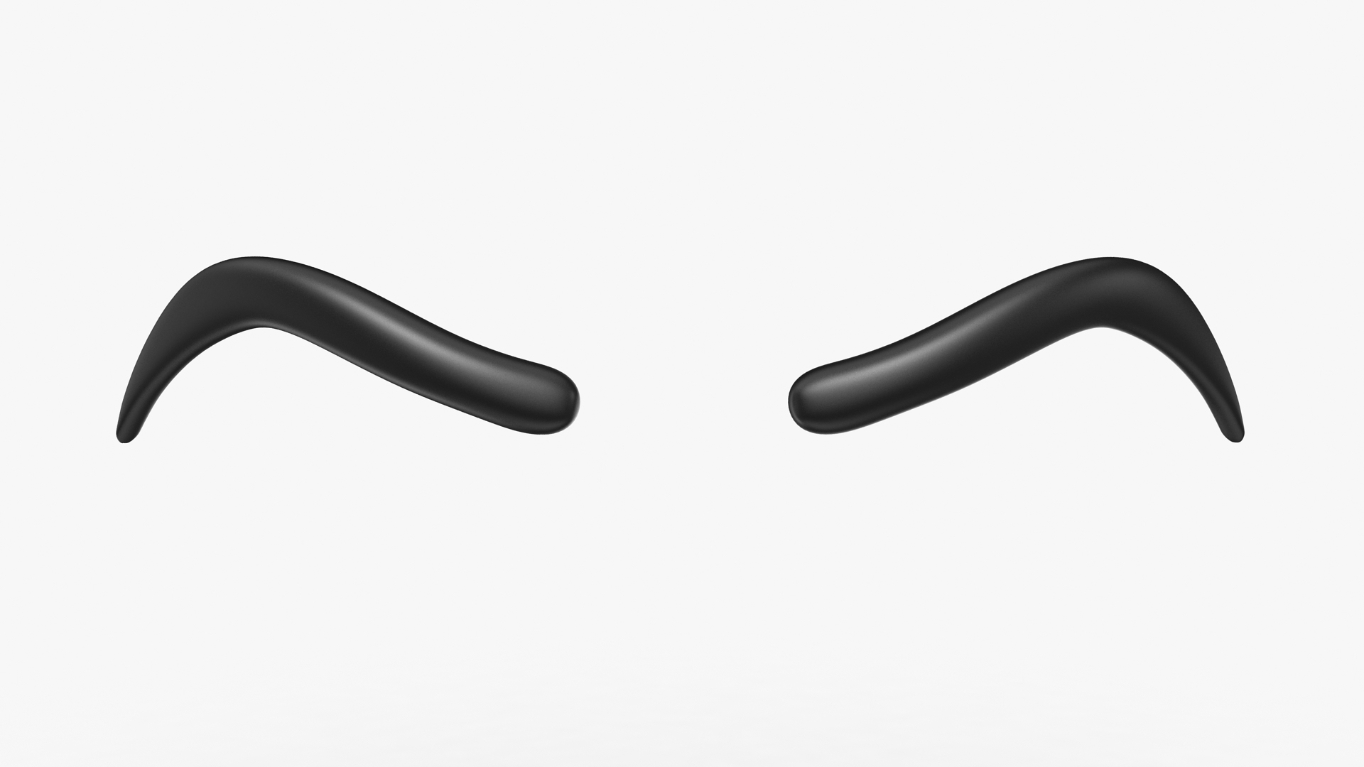 Cartoon Eyebrows 02 3D Model - TurboSquid 2082865