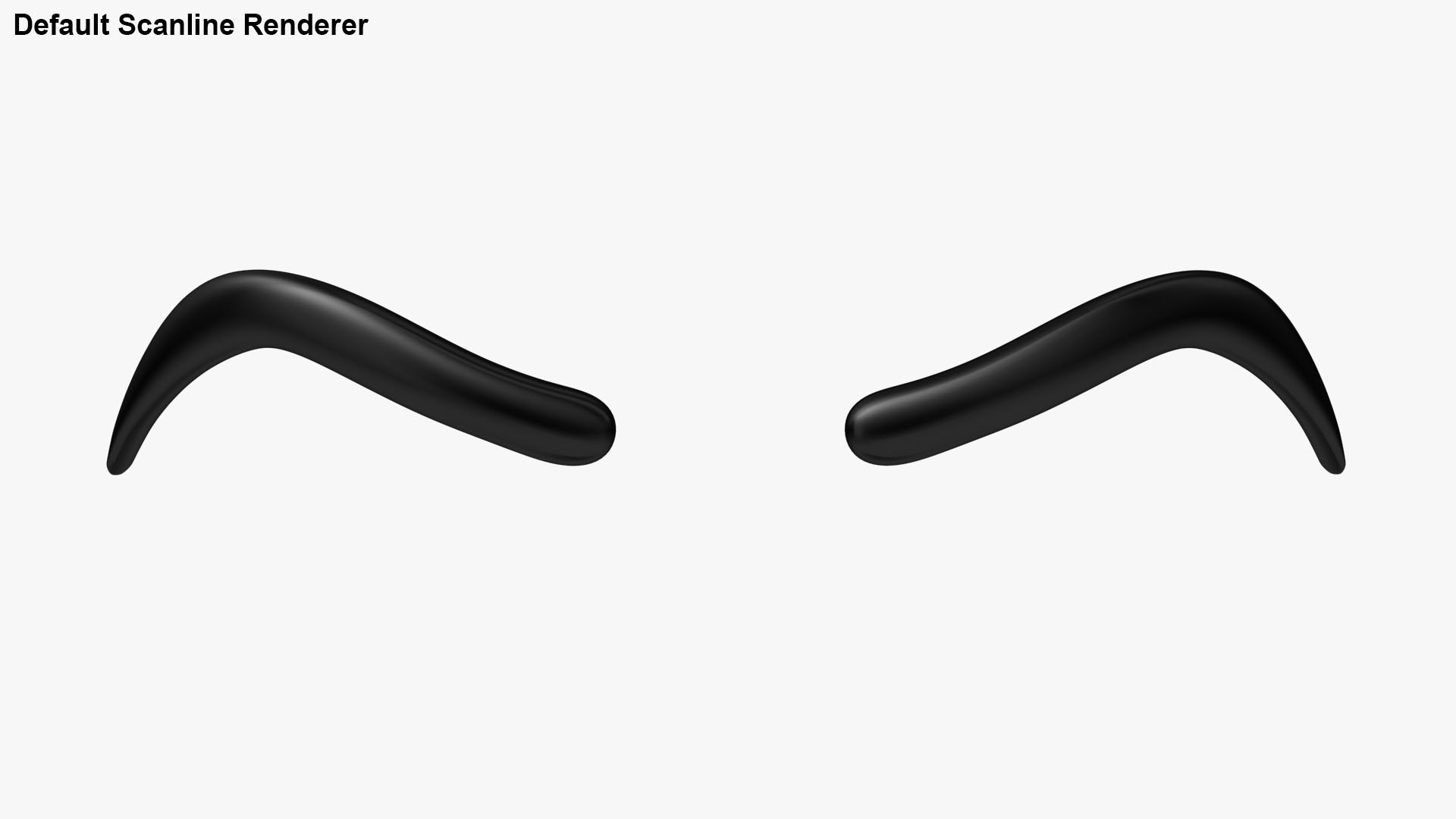 Cartoon Eyebrows 02 3D Model - TurboSquid 2082865