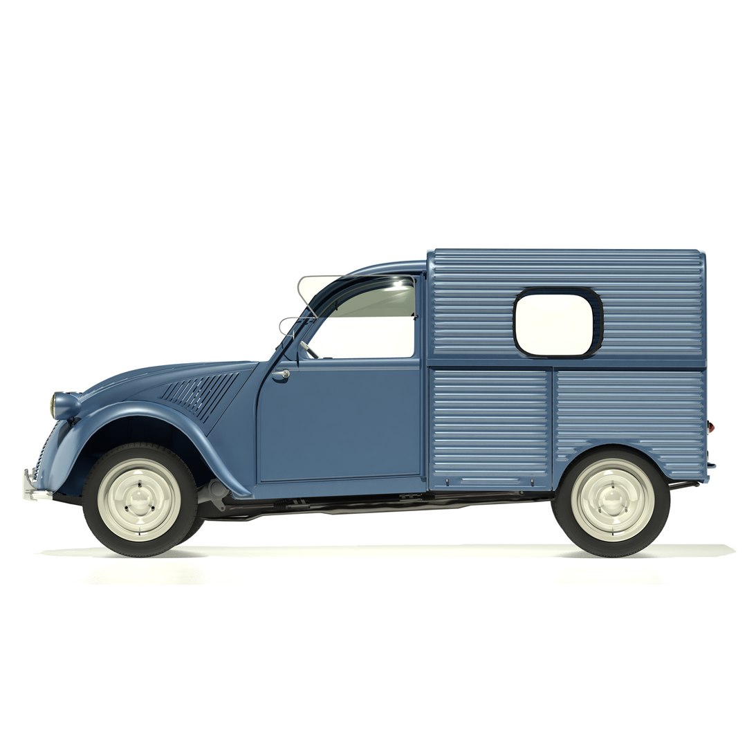 3d Max Classic Citroen 2cv Azu