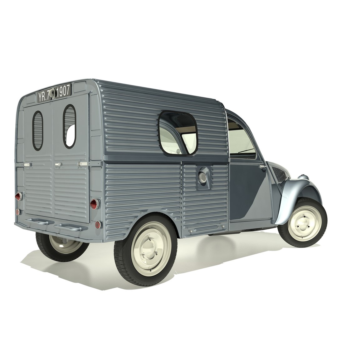 3d Max Classic Citroen 2cv Azu