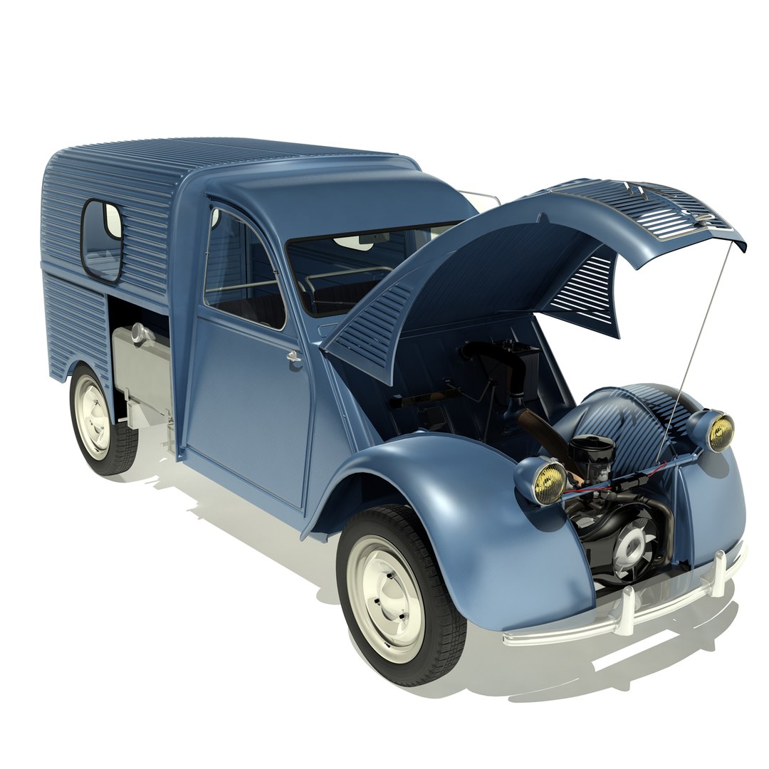 3d Max Classic Citroen 2cv Azu
