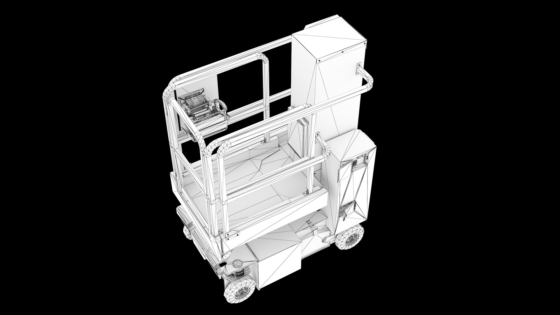 Self-propelled Lift Work Platform Low Poly PBR 3D model - TurboSquid ...