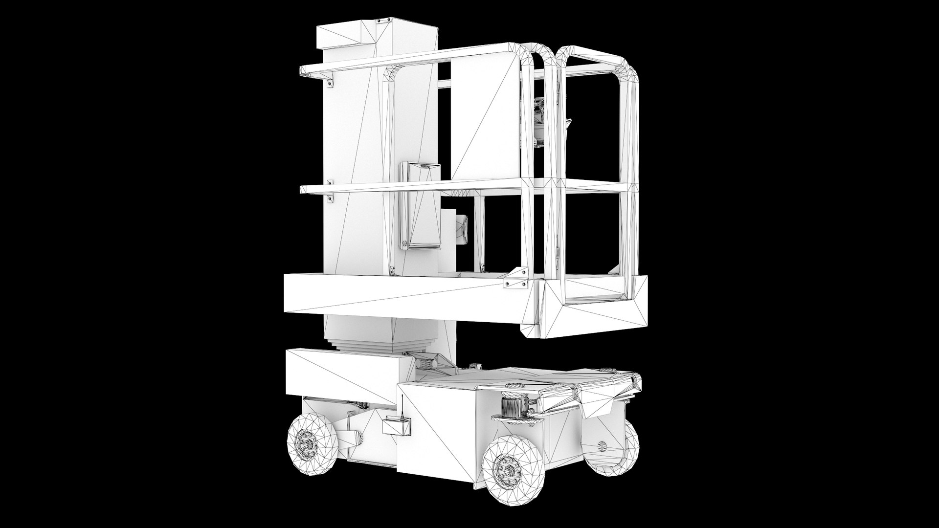 Self-propelled Lift Work Platform Low Poly PBR 3D model - TurboSquid ...