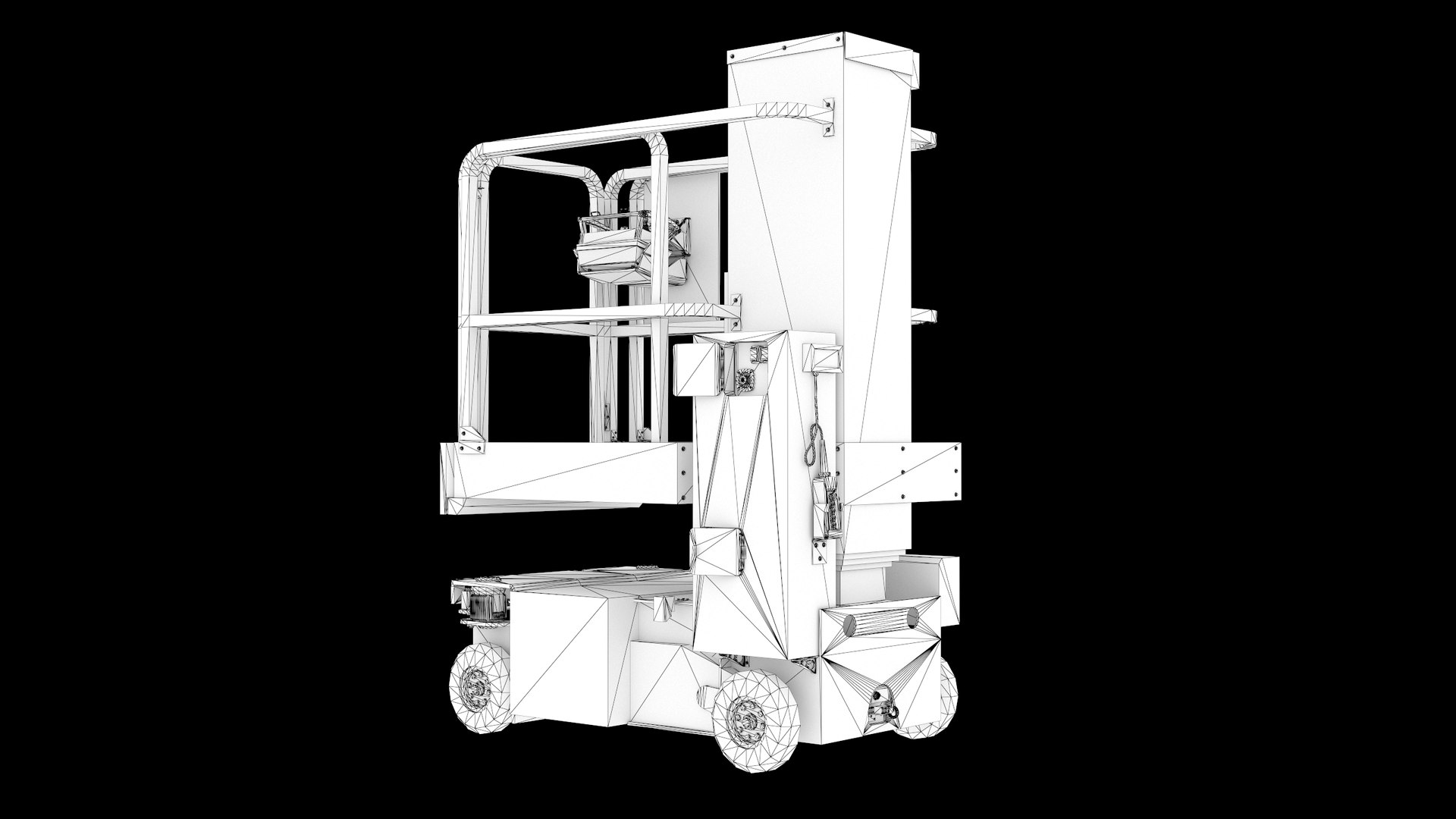 Self-propelled Lift Work Platform Low Poly PBR 3D model - TurboSquid ...
