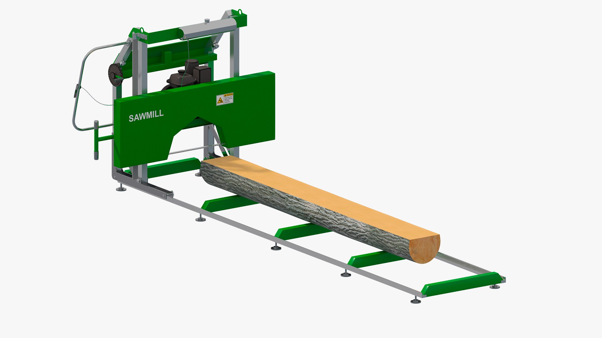 Sawmill Equipment 3D Model - TurboSquid 2066997