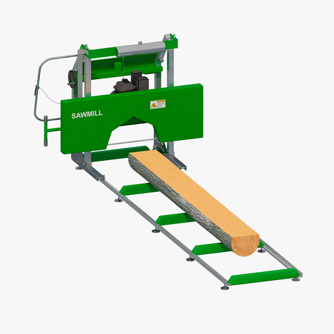 Sawmill equipment 3D model - TurboSquid 2066997