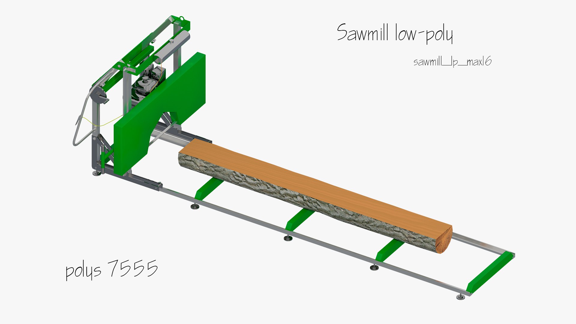 Sawmill Equipment 3D Model - TurboSquid 2066997
