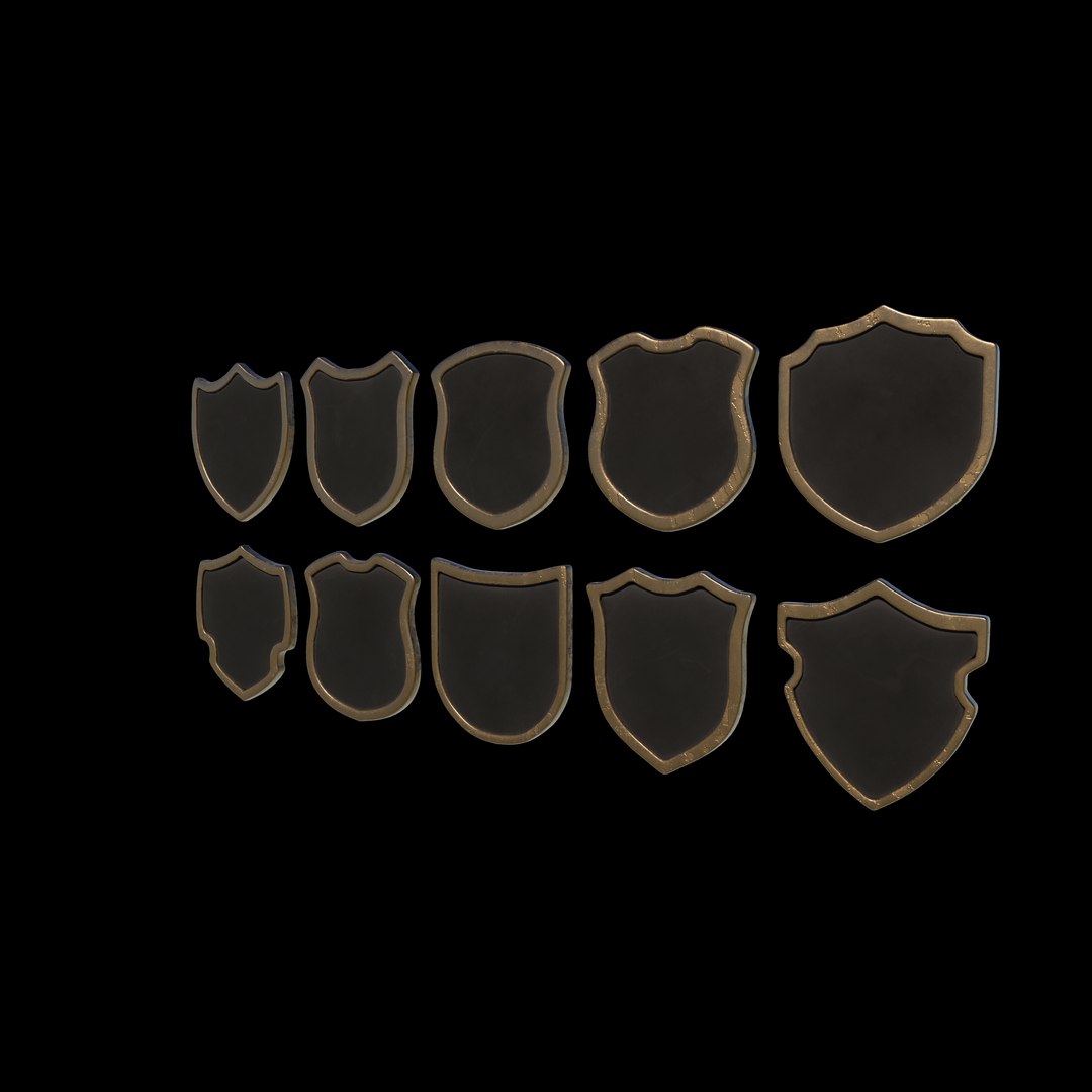 3D Badge Patche 02 3D Model Model - TurboSquid 2404376