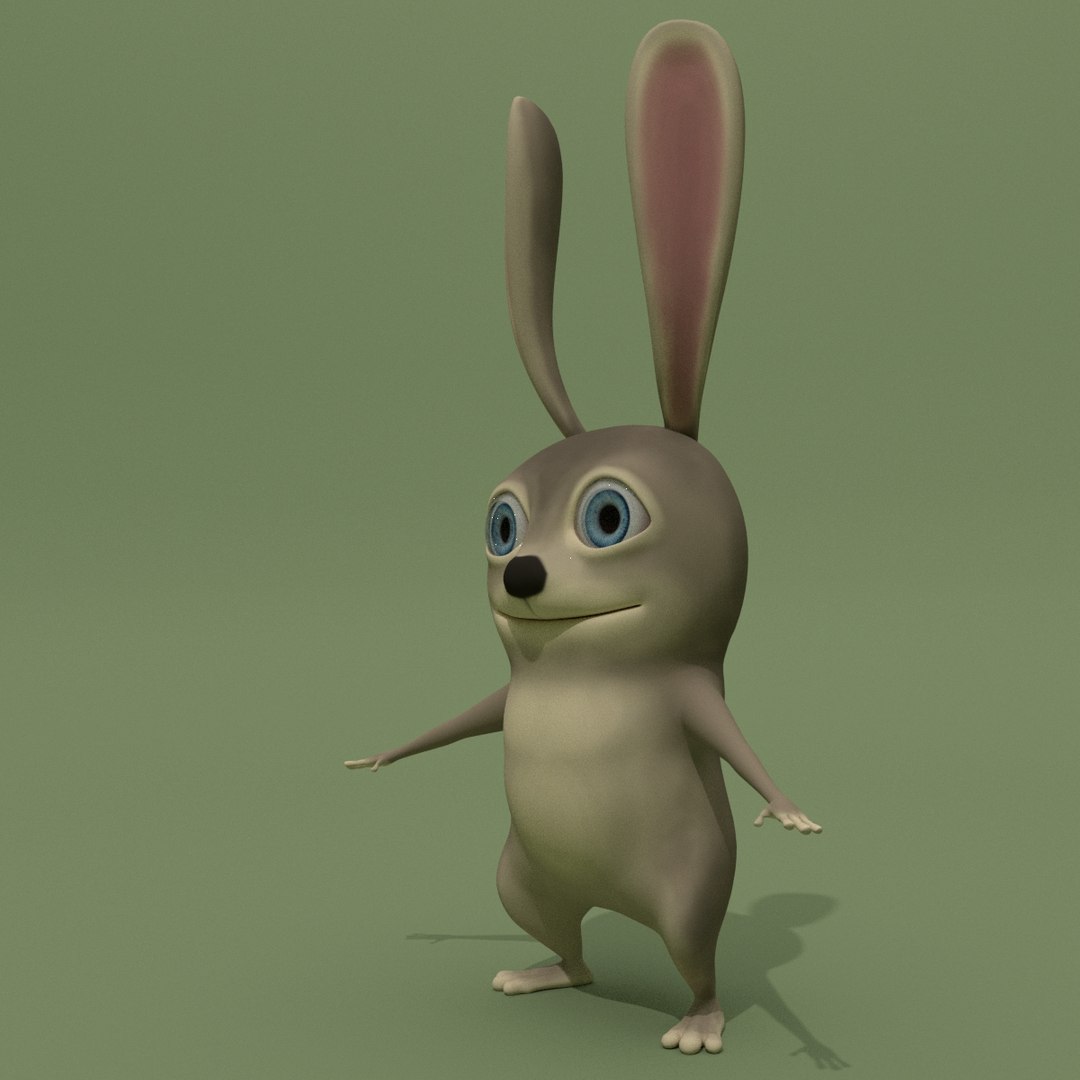 Cartoon Rabbit 3D - TurboSquid 1174049