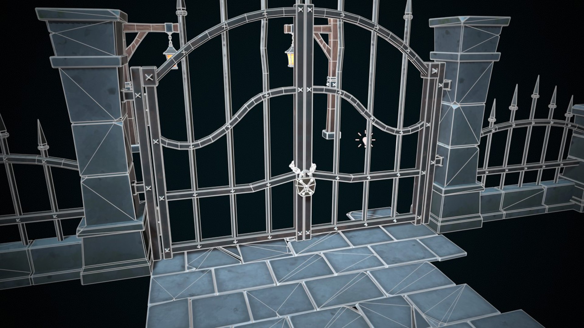 3D Stylized Gate - TurboSquid 2249939