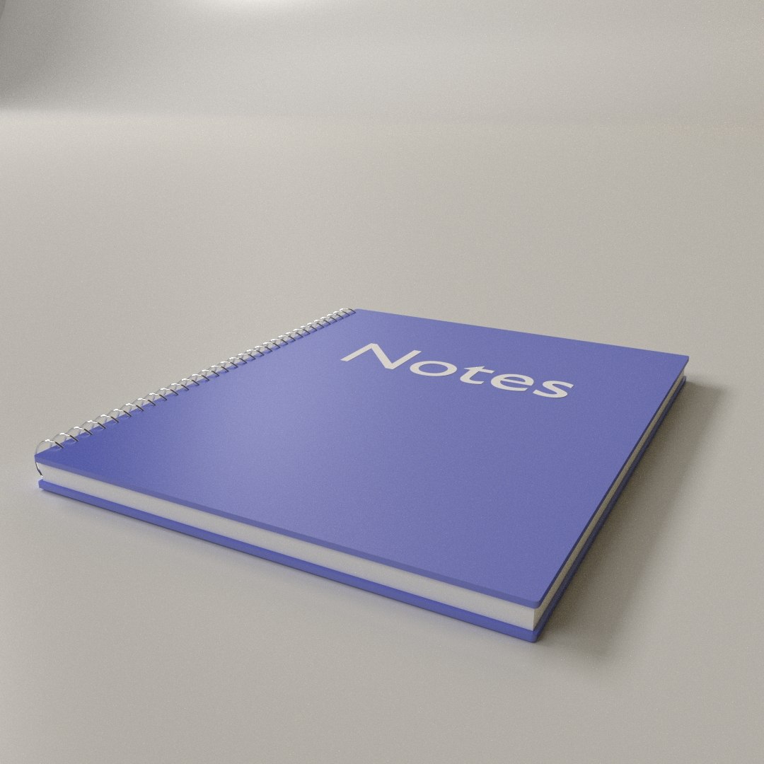 3D Spiral Notebook Model - TurboSquid 1580537