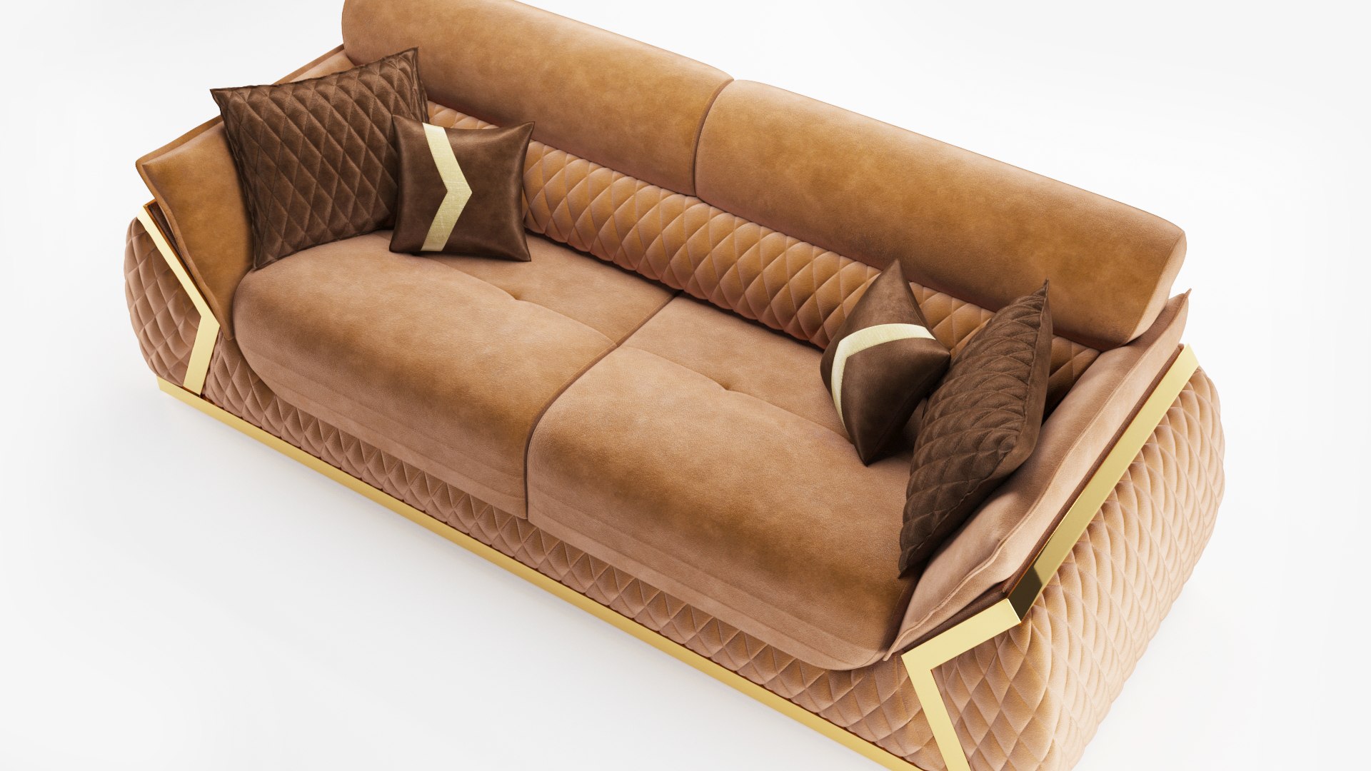 Three Seater Sofa Diamond Model - TurboSquid 1809042