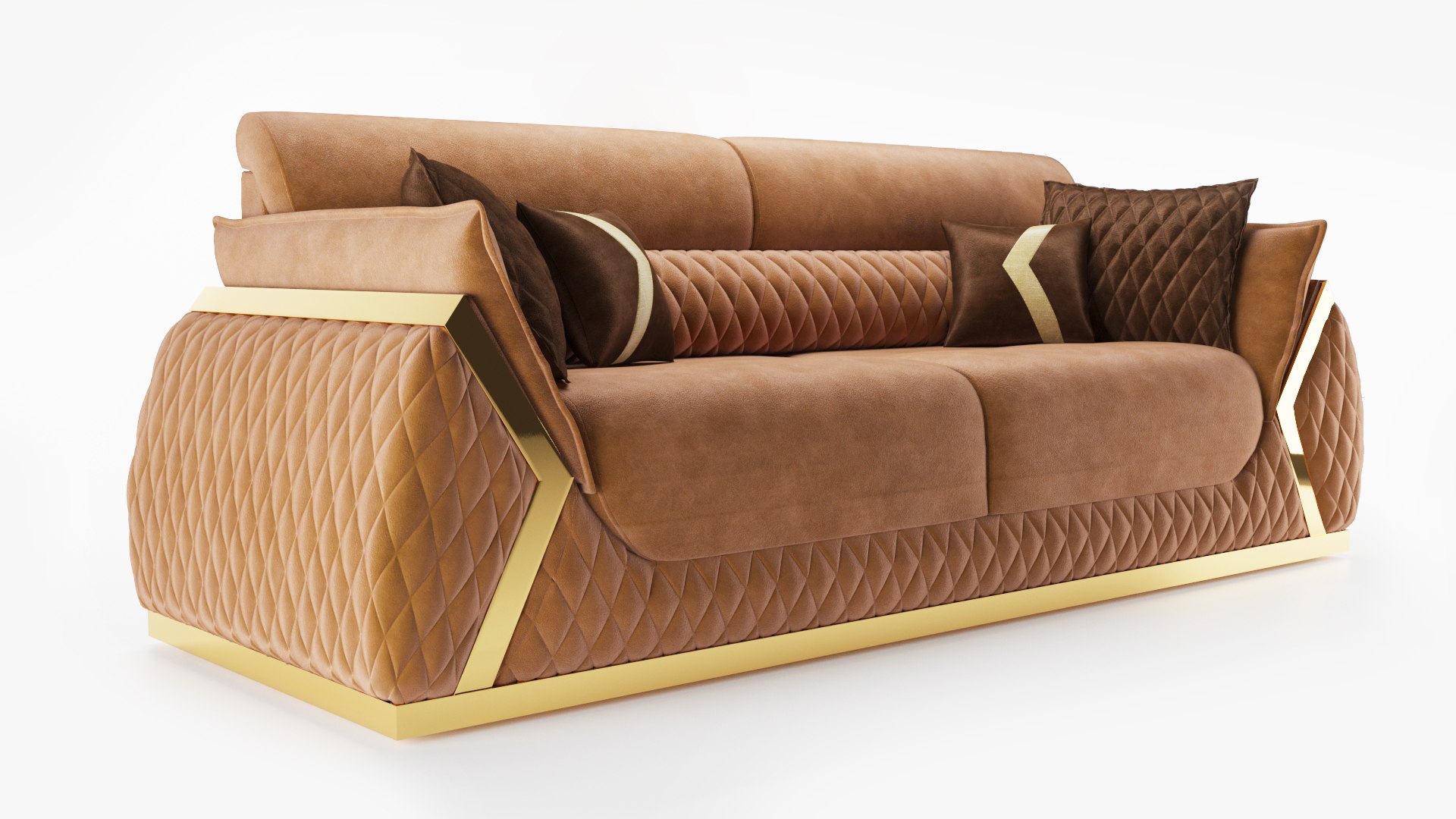 Three Seater Sofa Diamond Model - TurboSquid 1809042