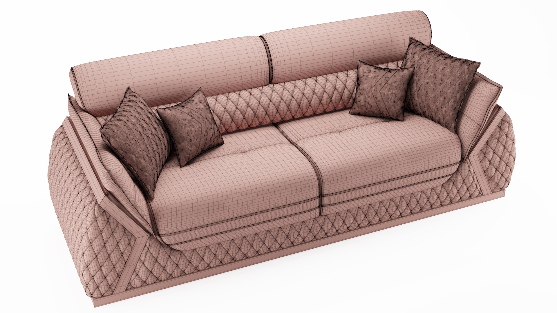 Three Seater Sofa Diamond Model - TurboSquid 1809042