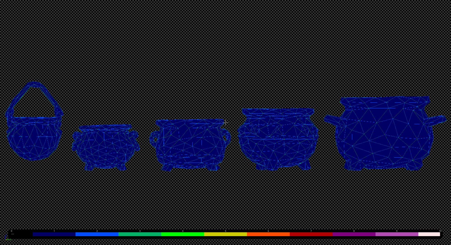 3D Stylized Fantasy RPG Cauldrons Pots Cooking Boiling Kettle Vat ...