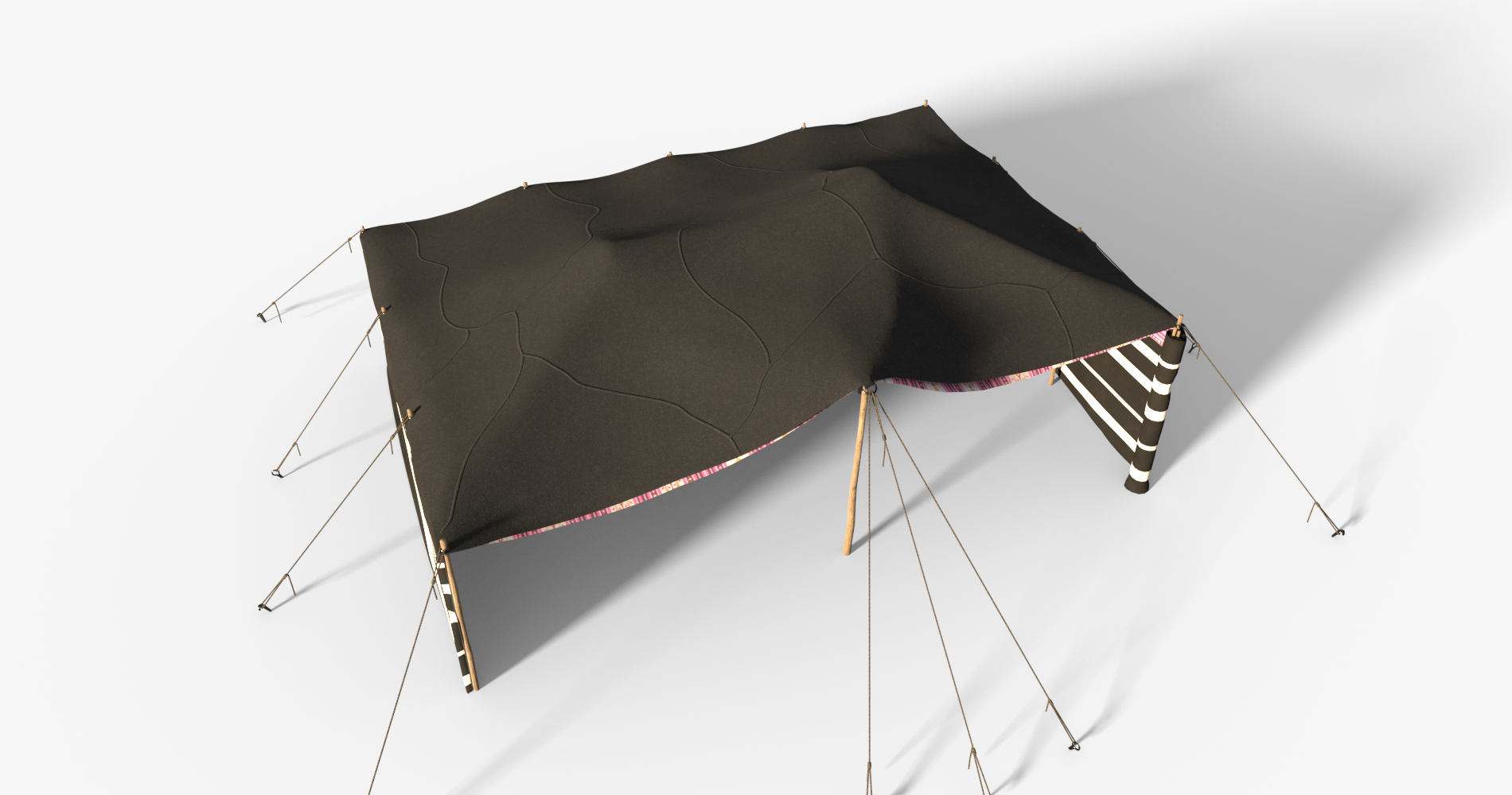 qatar arabian tent 3d model