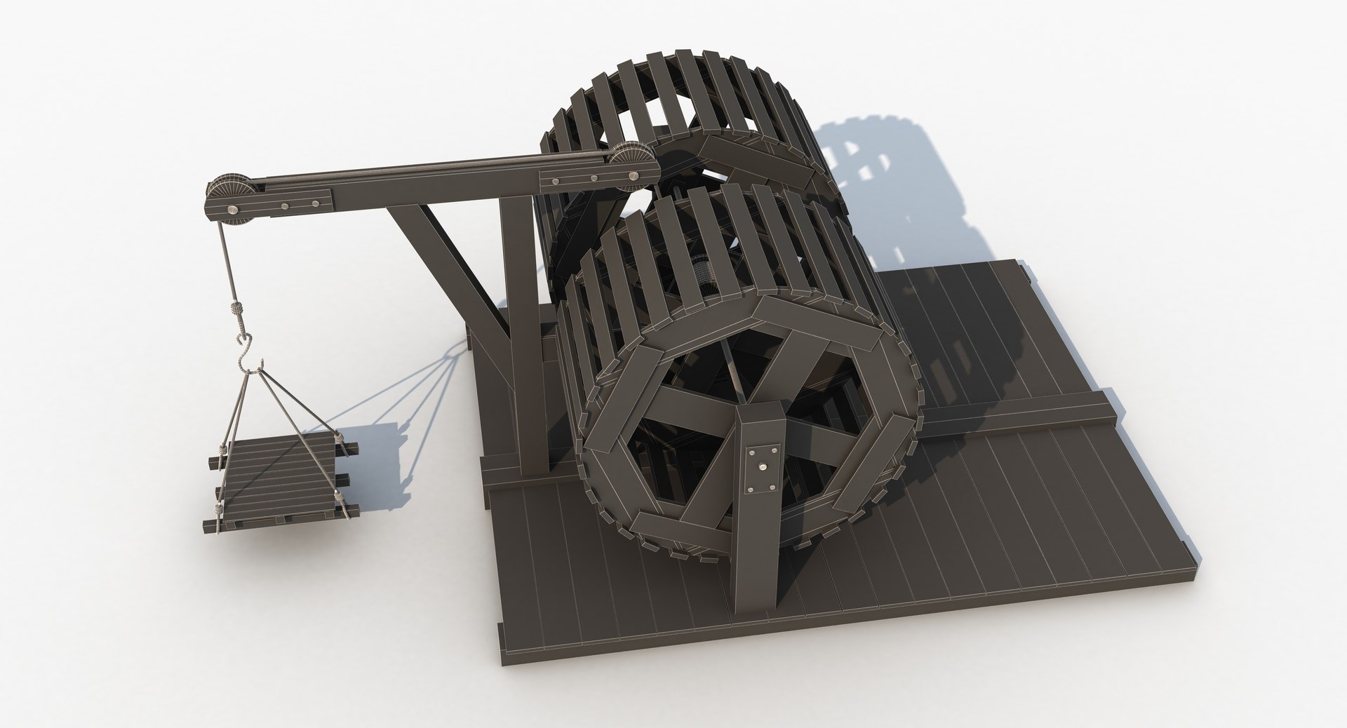 Medieval Crane 13 Model - TurboSquid 2200557