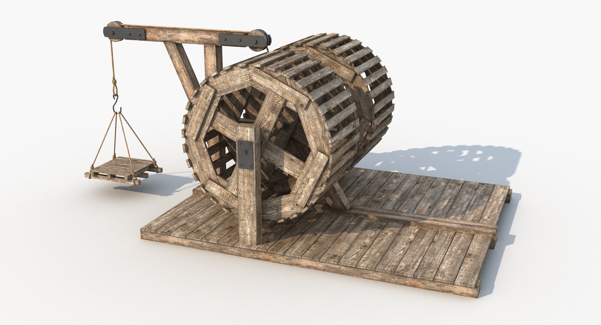 Medieval Crane 13 Model - TurboSquid 2200557