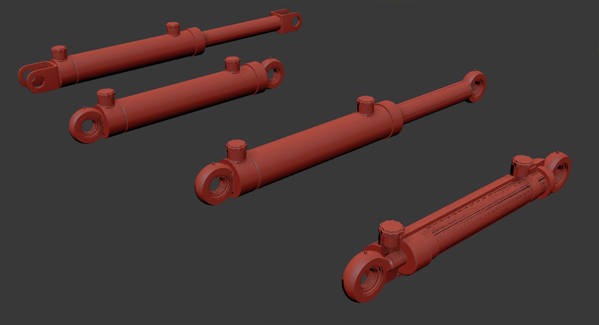 Cylinder Hydraulic 3D Model - TurboSquid 1358616