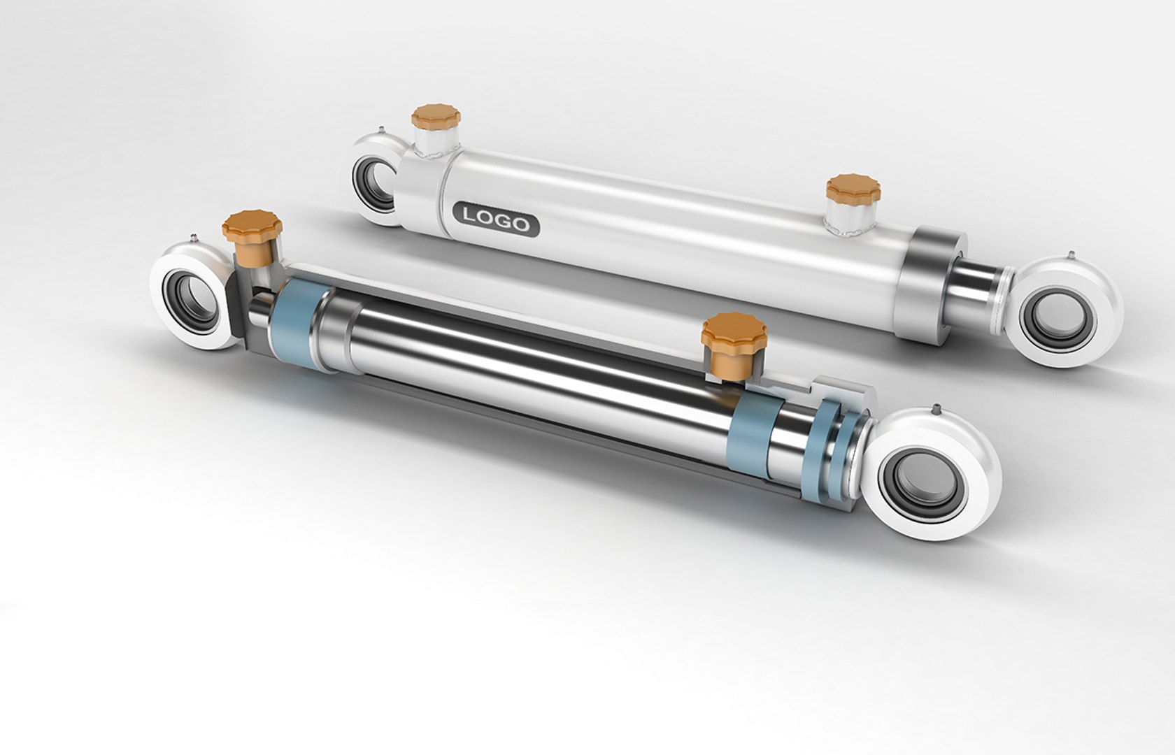 Cylinder Hydraulic 3D Model - TurboSquid 1358616