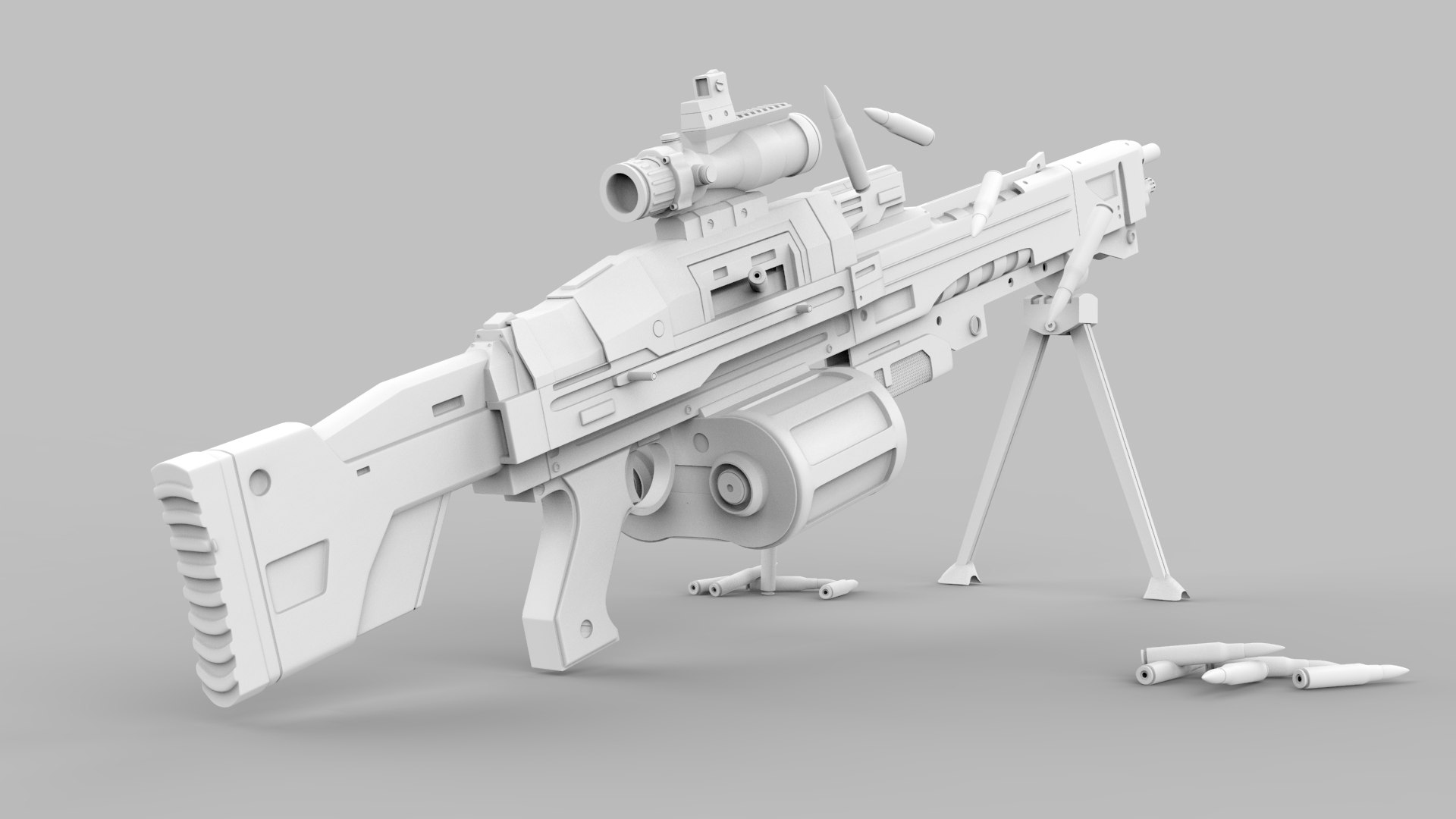 Heavy Machine Gun 3D Model - TurboSquid 1455707