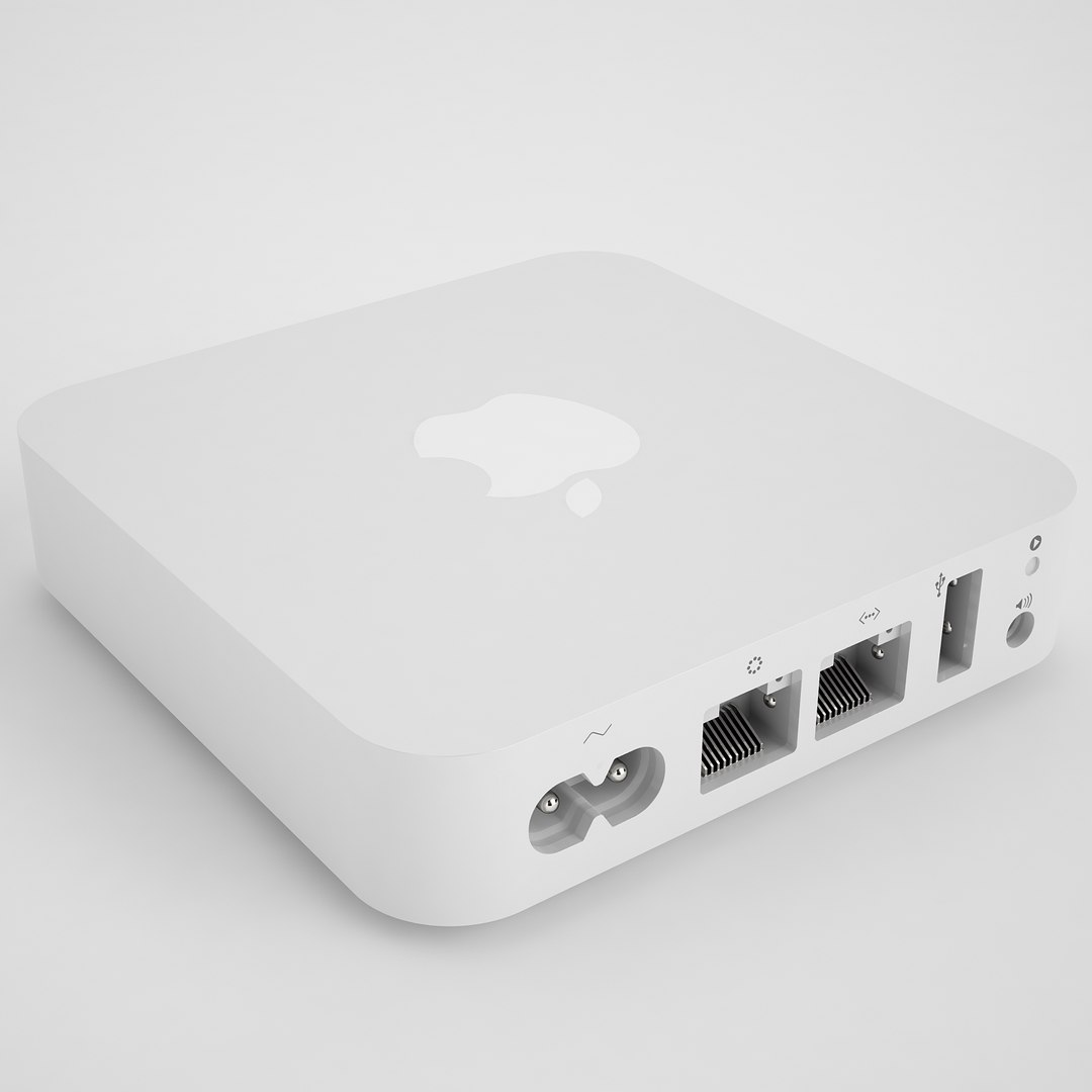 apple airport express 3d model