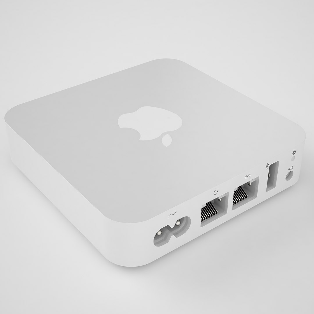 apple airport express 3d model
