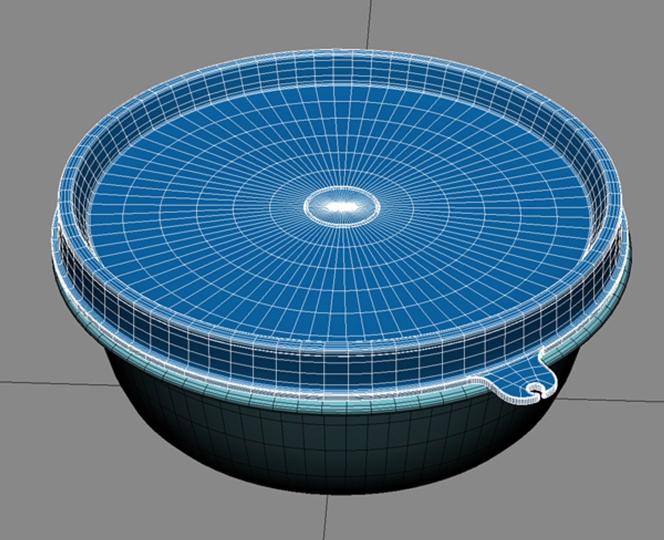 Tupperware Bowl 3d Model