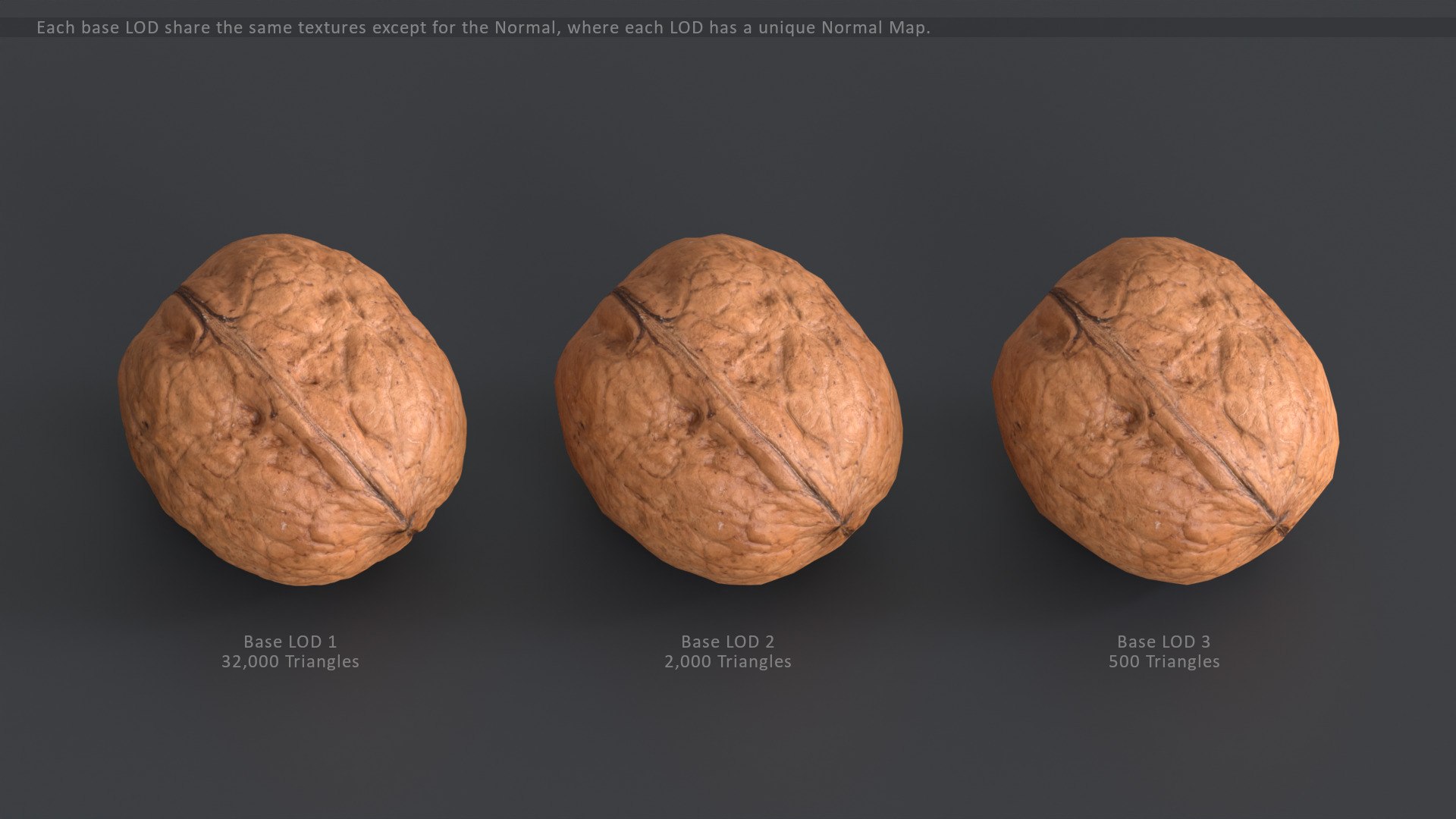 3D Walnut Unshelled 1 - TurboSquid 1953957