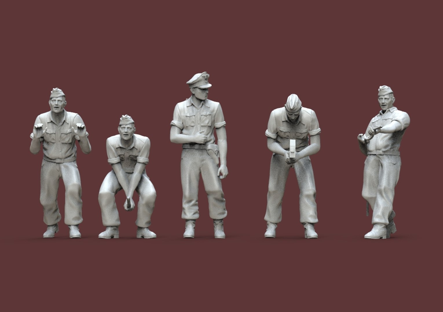 German Tank Crew 3D Model - TurboSquid 1542841