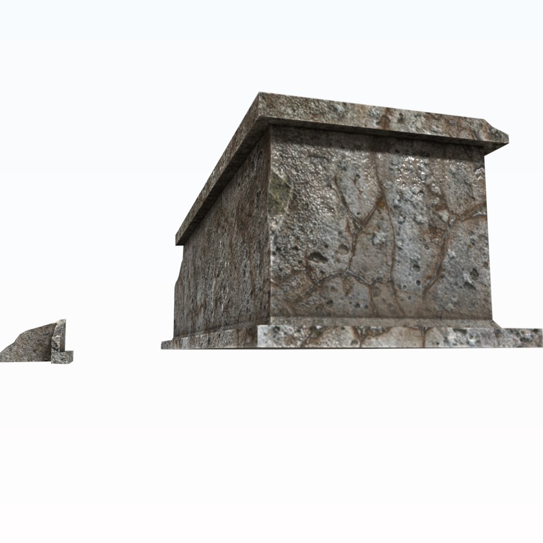 3D Broken Tomb - TurboSquid 1153002